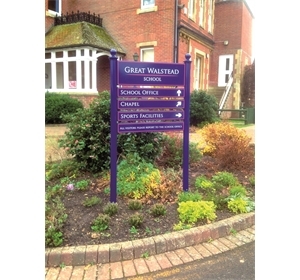 School main signs.