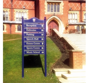 School main signs.