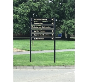 School main signs.