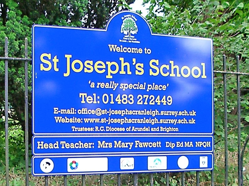 Popular School railing or fence signs